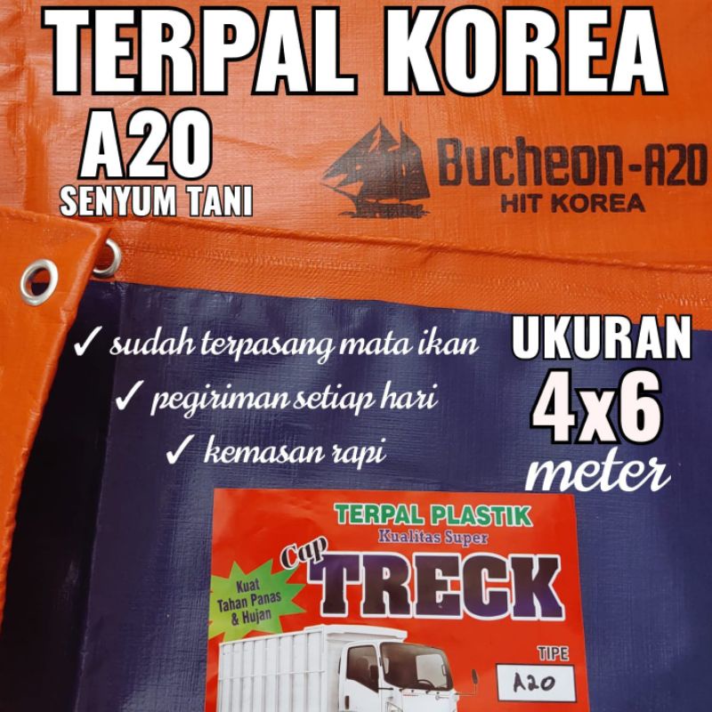 Jual Terpal Korea A20 Ukuran 4x6 Merk TRECK | Shopee Indonesia
