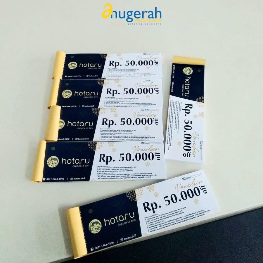 Jual Tambahan Jilid Buku Voucher / Tiket Sobek / Kupon Voucher | Shopee ...