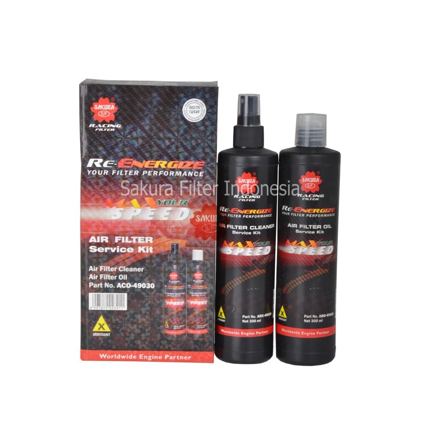 Jual Oil & Cleanser Set Pembersih Filter Racing Sakura ACO-49030 ...