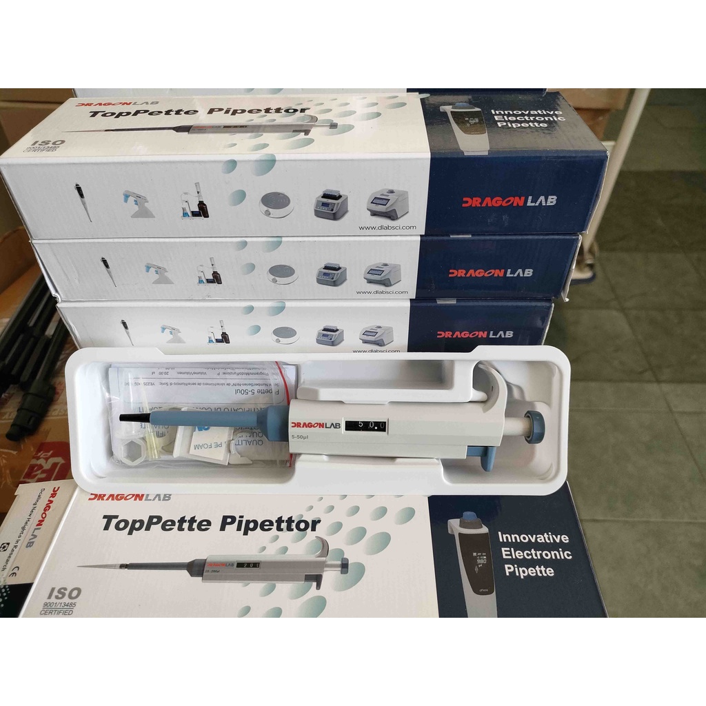 Jual Micro Pipette 5-50 ul DragonLab Mikropipet Adjustable MicroPipette ...