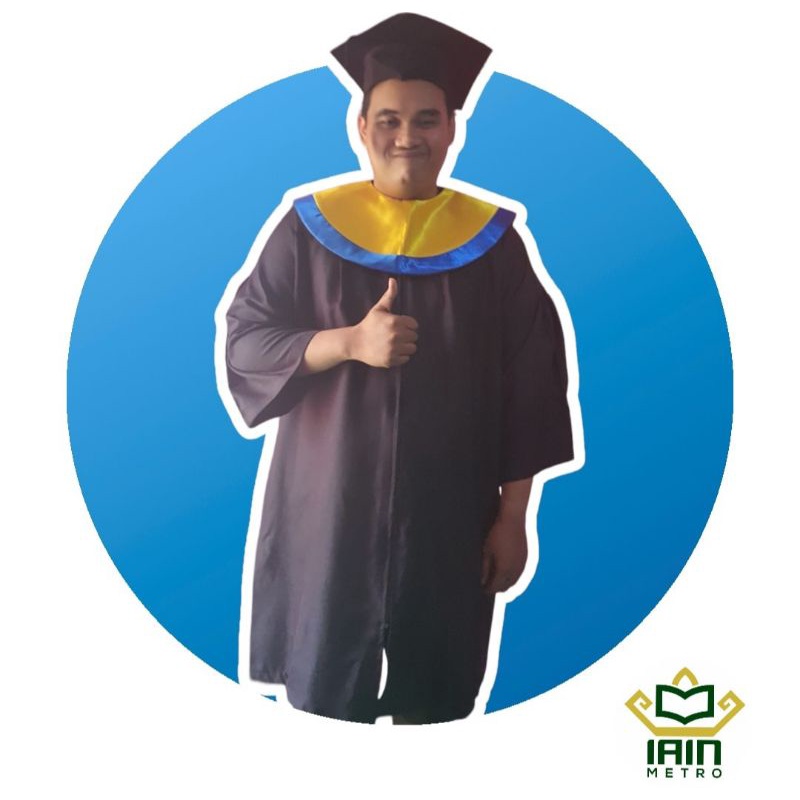 Jual Toga Wisuda IAIN Metro (Topi, Jubah dan Sleber menyesuaikan ...
