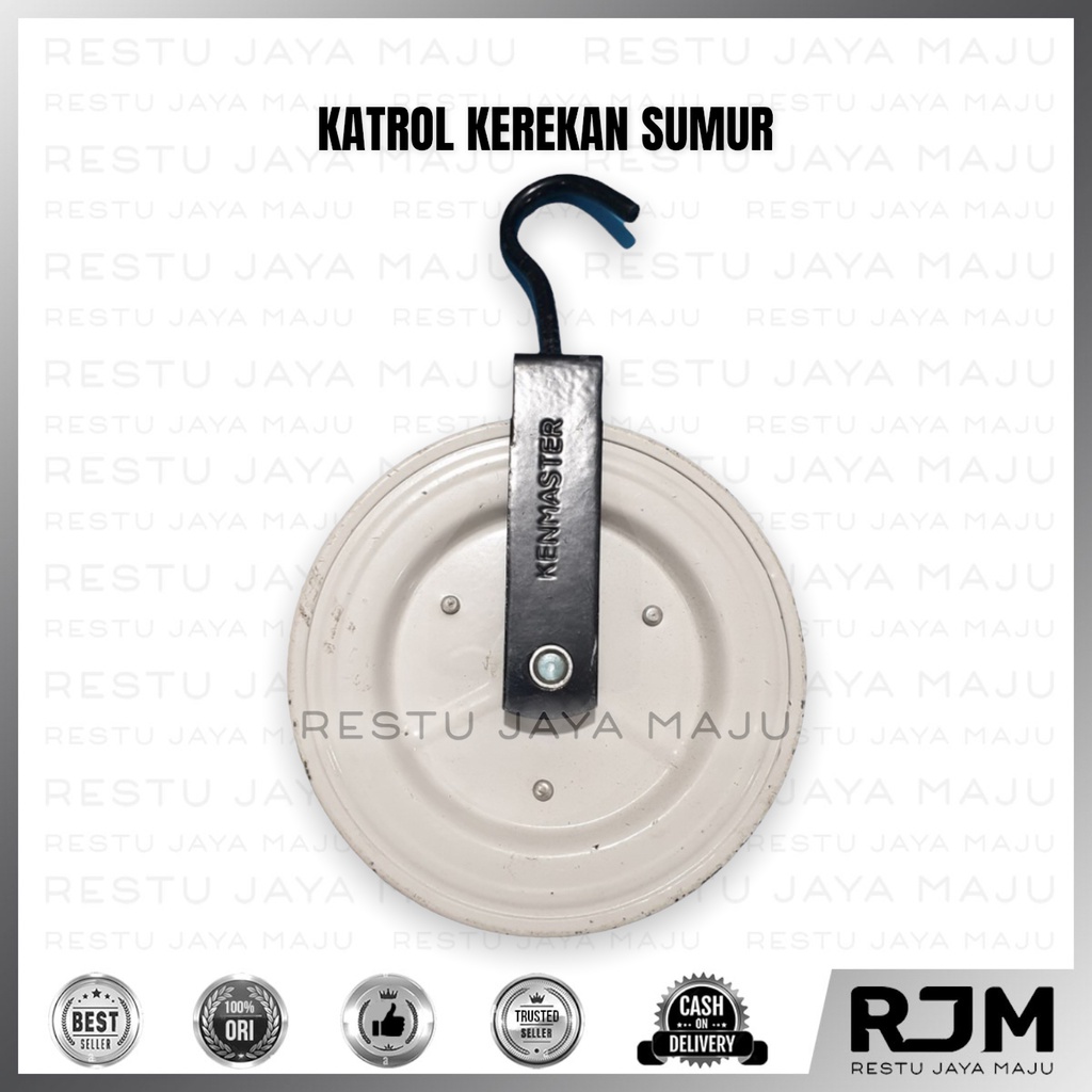 Jual KENMASTER Katrol Kerekan Sumur Cat Timba Air Besi | Shopee Indonesia