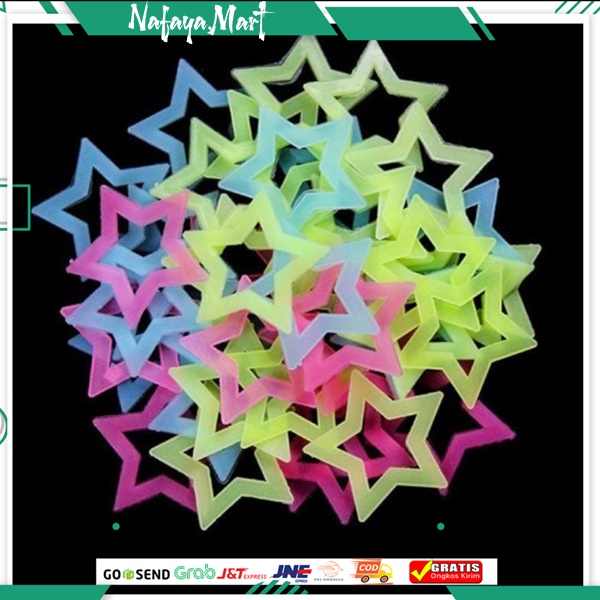 Jual Stiker Bintang Bolong Sticker Star Glow In The Dark Hiasan ...