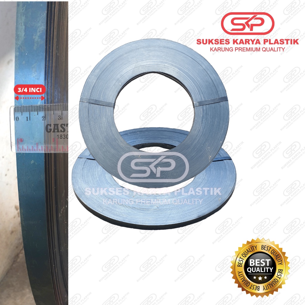 Jual TALI STRAPPING BAND EZER PLAT BESI 3/4 INCI/ TALI KLAM BESI/ KLEM ...