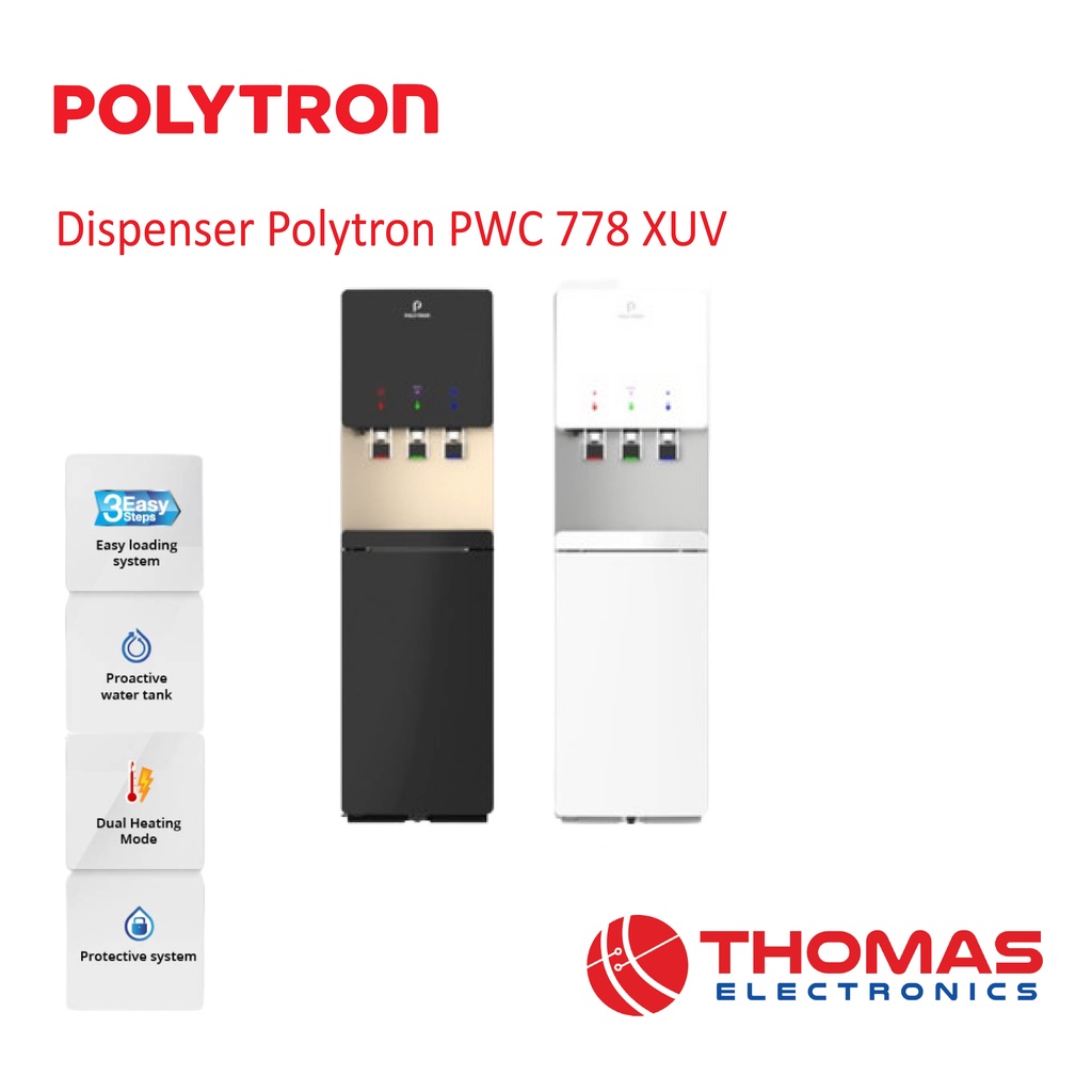 Jual Dispenser Galon Bawah Polytron PWC 778 XUV GARANSI RESMI | Shopee ...