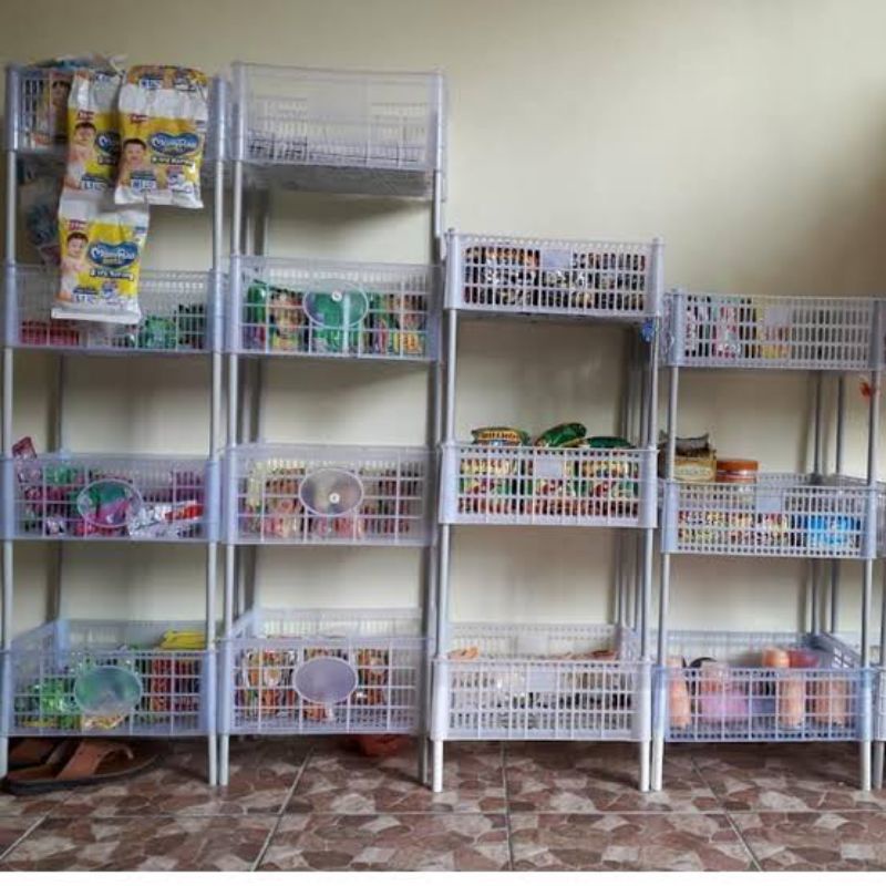 Jual Rak keranjang plastik buah serbaguna Rak Chiki dan permen tempat ...