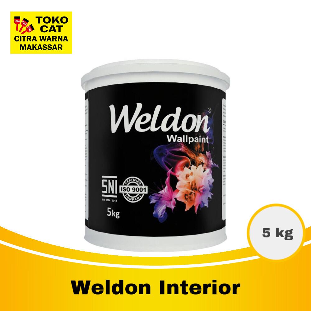 Jual Cat Tembok Interior Weldon 5 kg | Shopee Indonesia