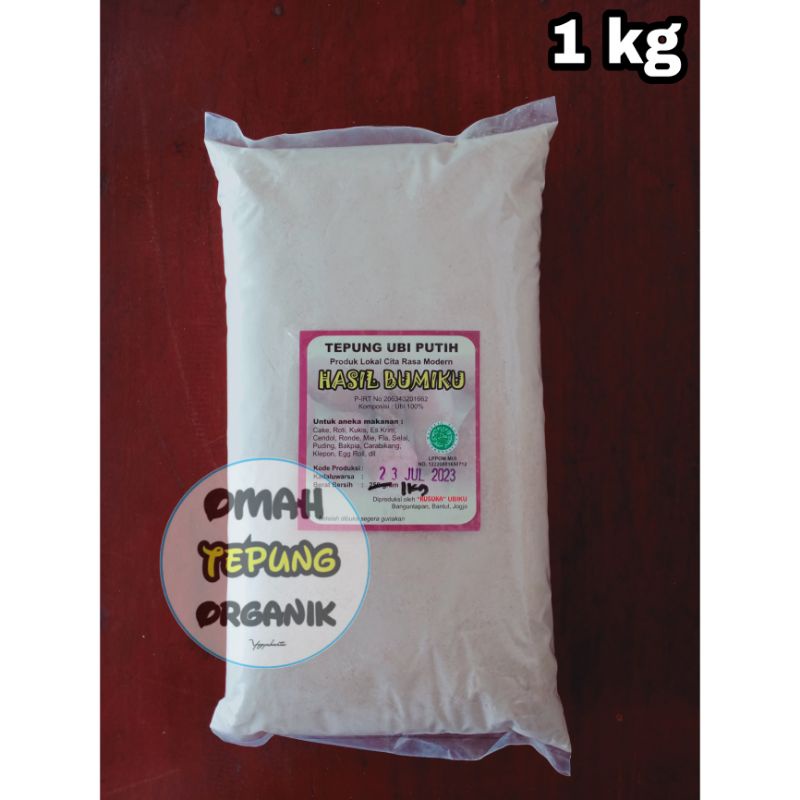 Jual Tepung Ubi Putih Organik kemasan 1 KG/White Yam Flour Organic 100 ...