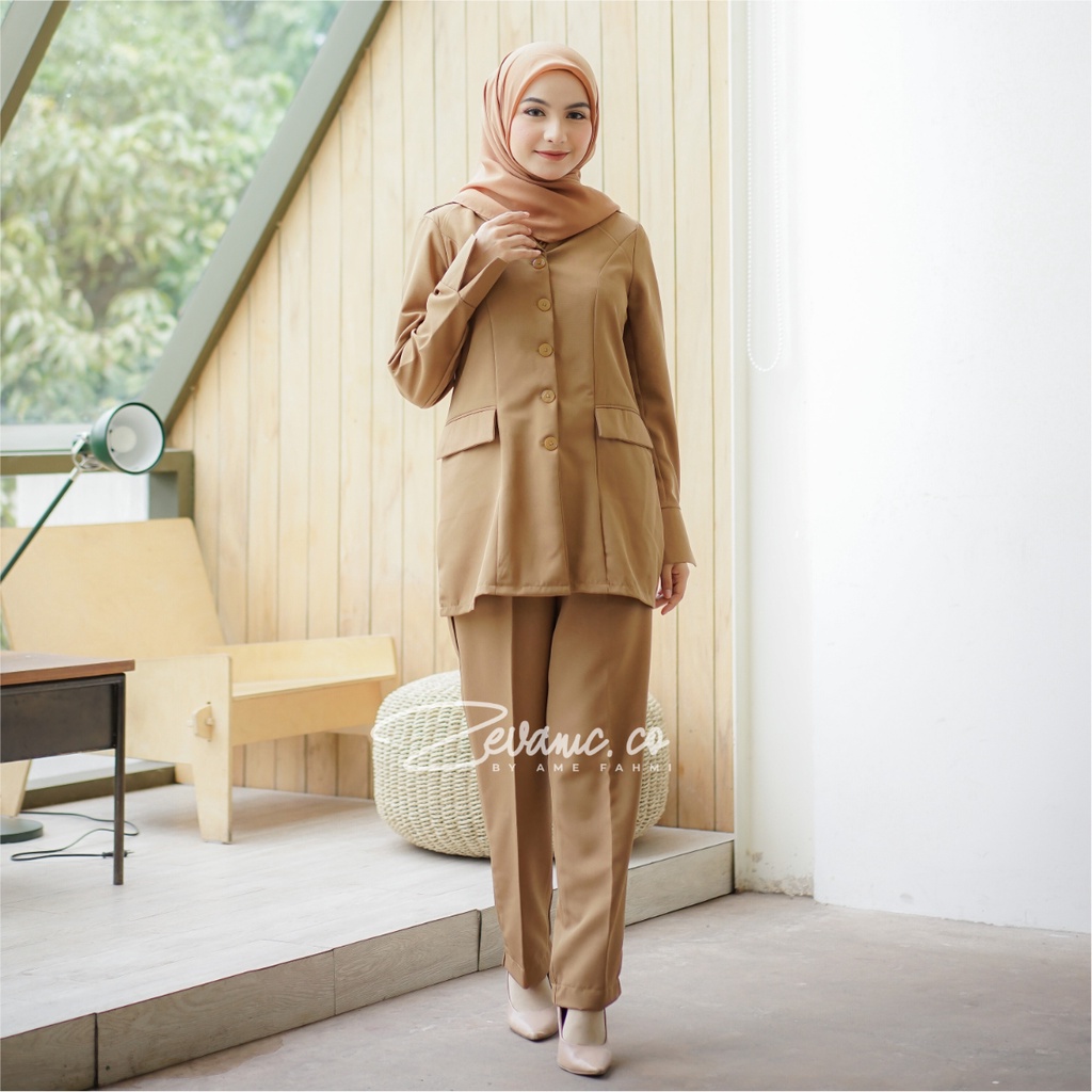 Jual ZCO - Seragam PNS Wanita Stelan Celana Baju Dinas Pemda Wanita ...