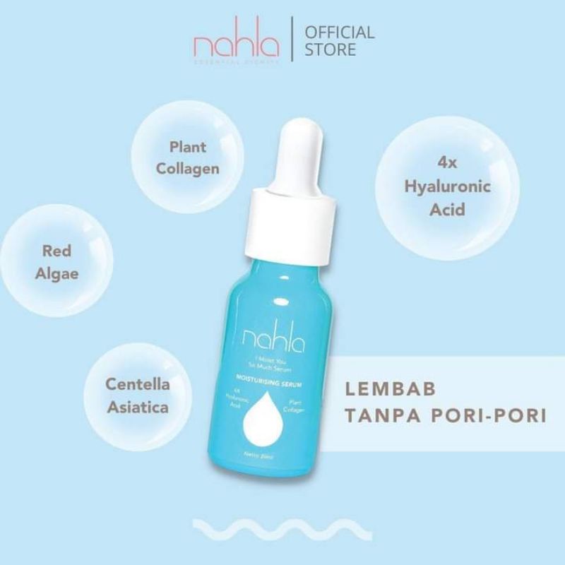 Jual SERUM NAHLA BIRU - I MOIST YOU SO MUCH SERUM (MOISTURIZING SERUM) | Shopee Indonesia