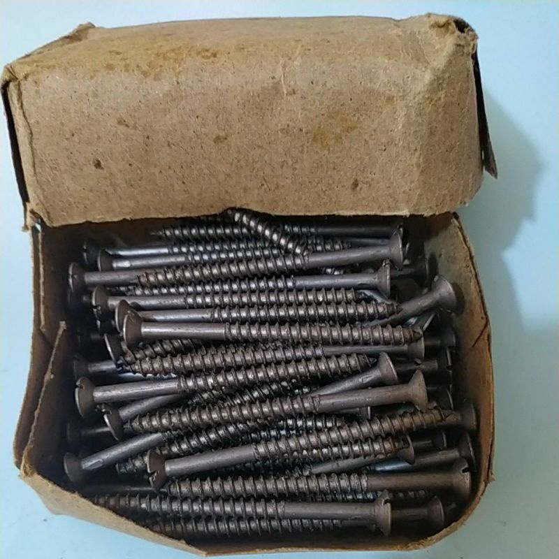 Jual skrup kayu . uk 3 x 12. kepala (-). harga per kotak | Shopee Indonesia