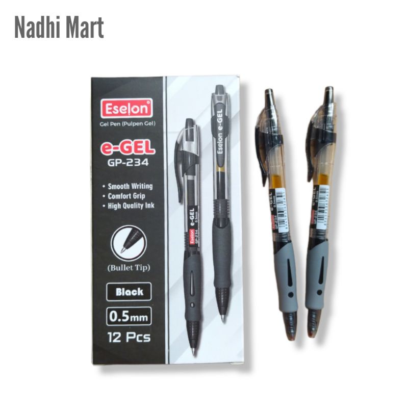 Jual ESELON PULPEN GEL HITAM GP 234 0.5 | Shopee Indonesia