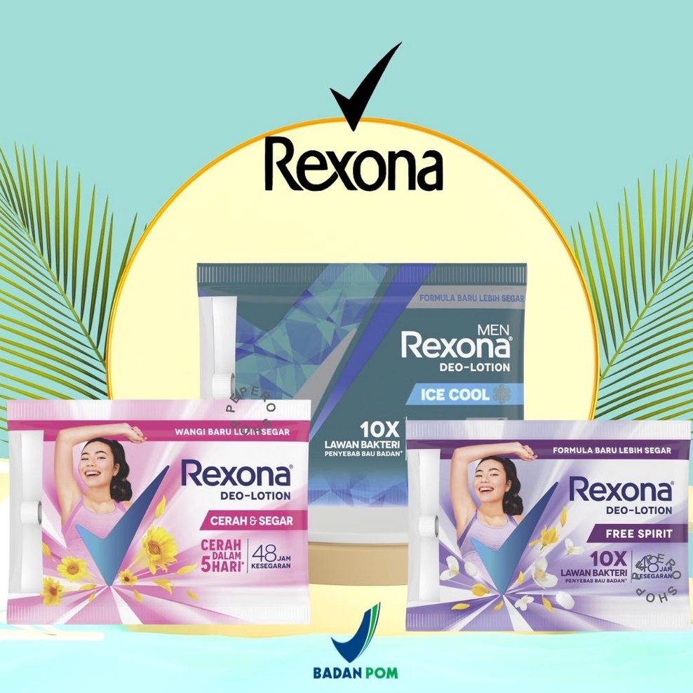 Jual REXONA Deo Lotion Deodorant Sachet 9g - Men Ice Cool | Free Spirit ...