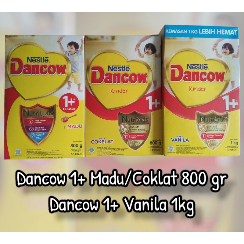 Jual Dancow 1+ 800 gr Coklat,Dancow 1+ Madu/Vanila 1kg | Shopee Indonesia
