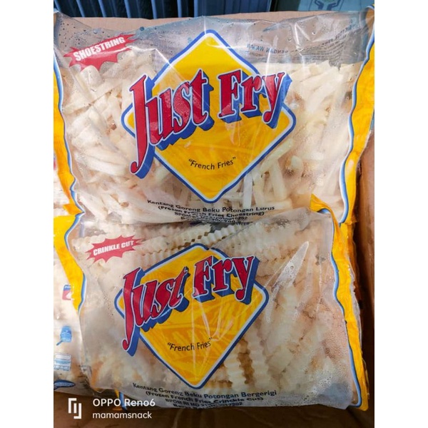 Jual Diamond Just Fry French Fries / Kentang goreng beku Just Fry 900gr | Shopee Indonesia