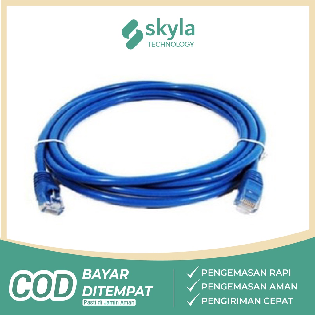 Jual Kabel LAN 3M Cat6E UTP Cable 3M Ethernet Network Cable | Shopee Indonesia
