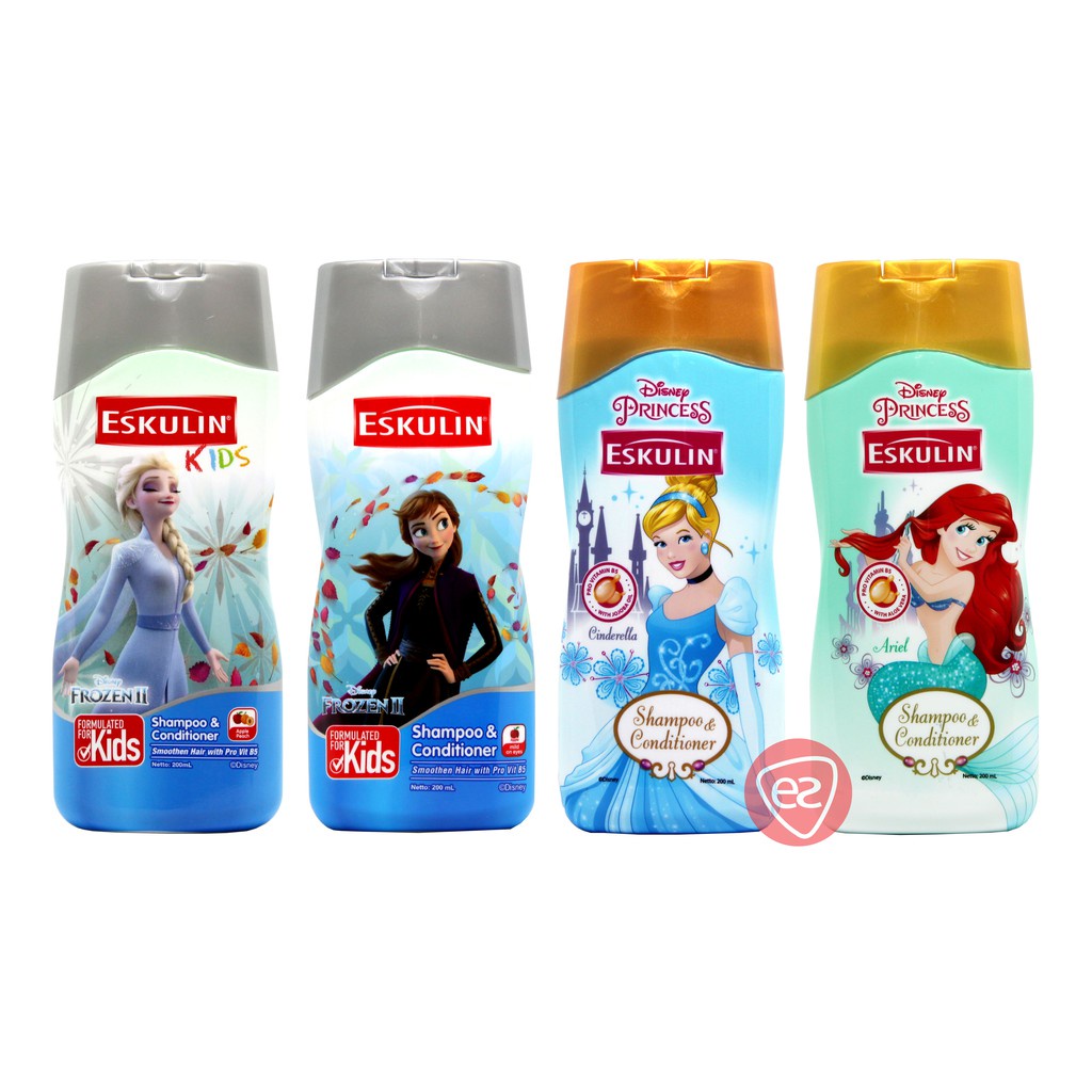 Jual Eskulin Shampoo & Conditioner for Kids 200ml | Disney Princess ...