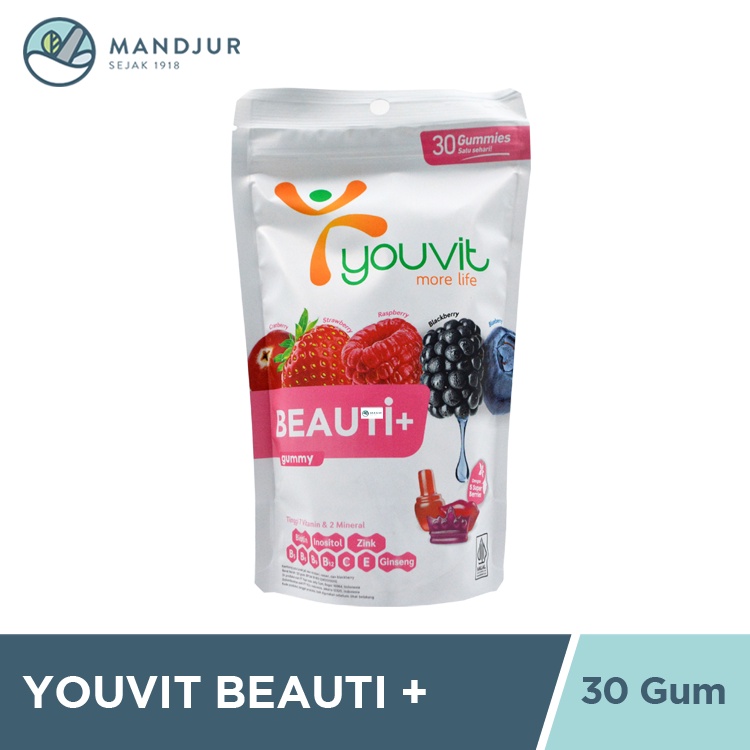 Jual Youvit Beauty+ 30 Gummies - Multivitamin Kesehatan Kulit Kuku dan ...