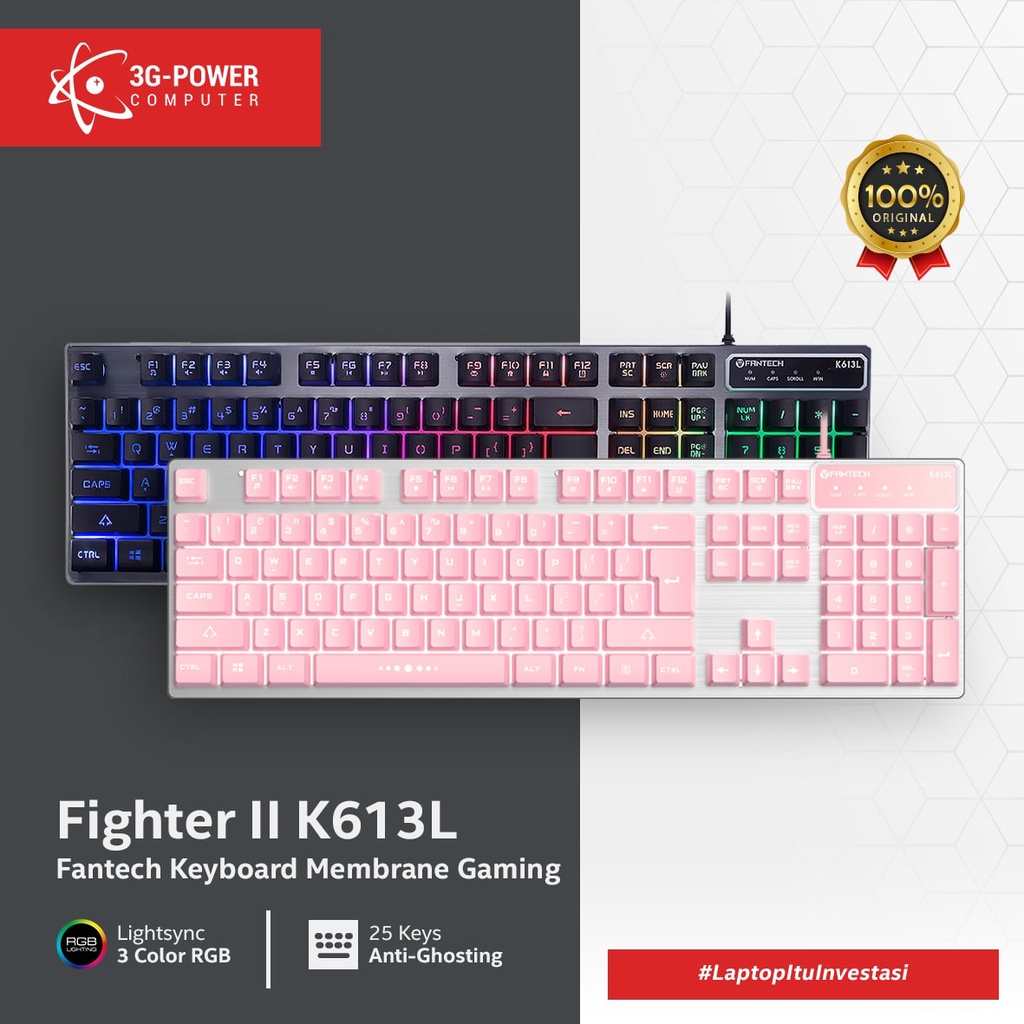 Jual Fantech Fighter K613L - RGB Gaming Keyboard | Shopee Indonesia