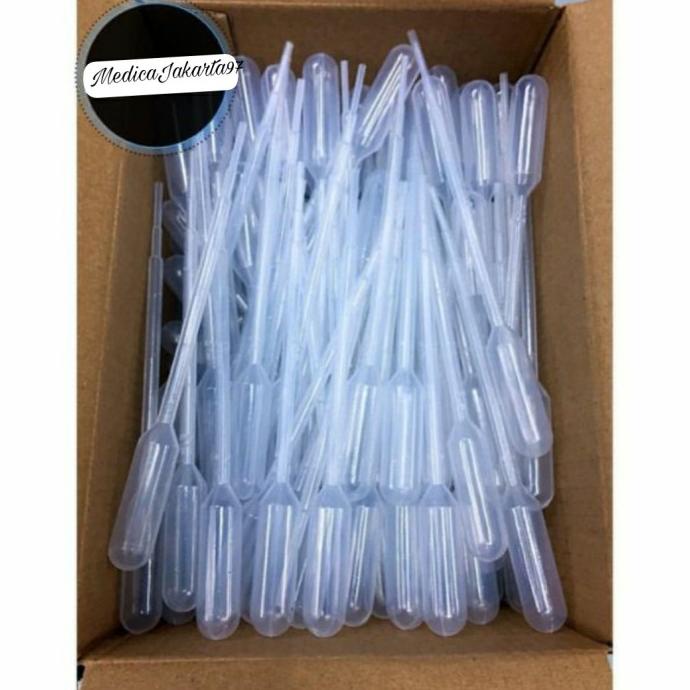 Jual Pipet Plastik 1ml / pasteur pippet 1 ml / pipet tetes / dus isi ...