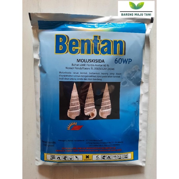 Jual MOLUSKISIDA BENTAN 60 WP PEMBASMI KEONG SIPUT,OBAT RACUN KEONG ISI ...