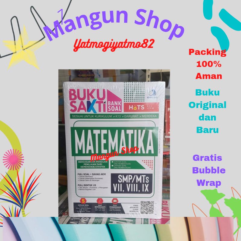 Jual Buku Sakti Bank Soal Matematika Kelas VII,VIII,IX ( 7,8,9 ) SMP Kurikulum 2013 | Shopee ...