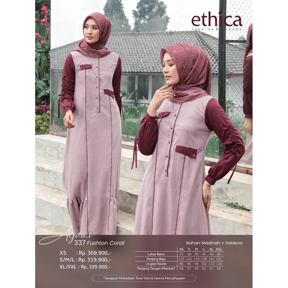 Jual Gamis Ethica Dewasa Ayumi 337 Original | Shopee Indonesia