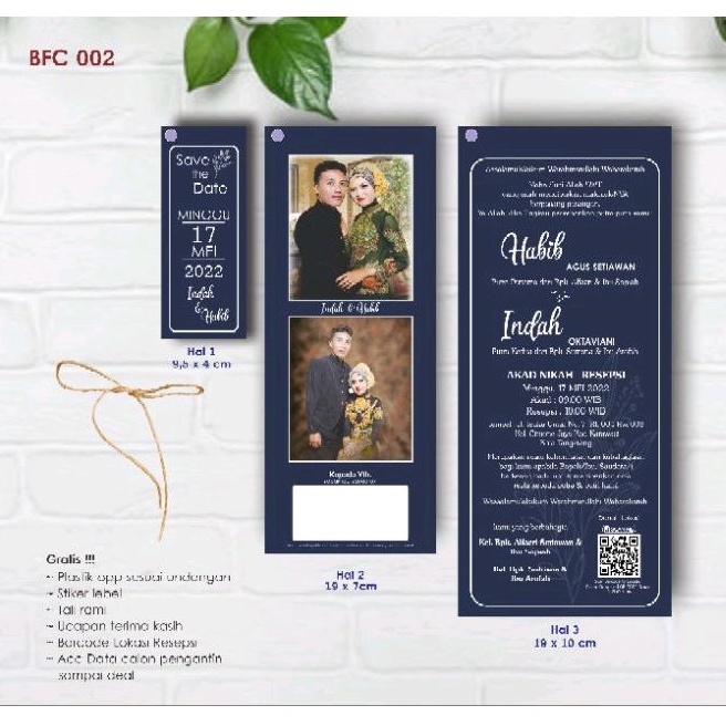 Jual Undangan Pernikahan Kekinian, Undangan Rustic, Undangan aesthetic ...