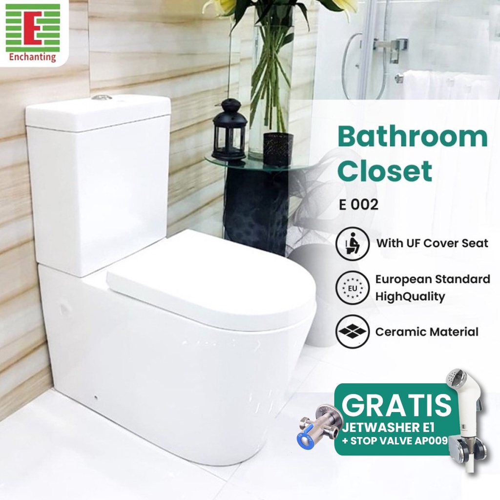 Jual Toilet / Kloset Duduk Europe Enchanting E002 (Kurir Toko Khusus ...