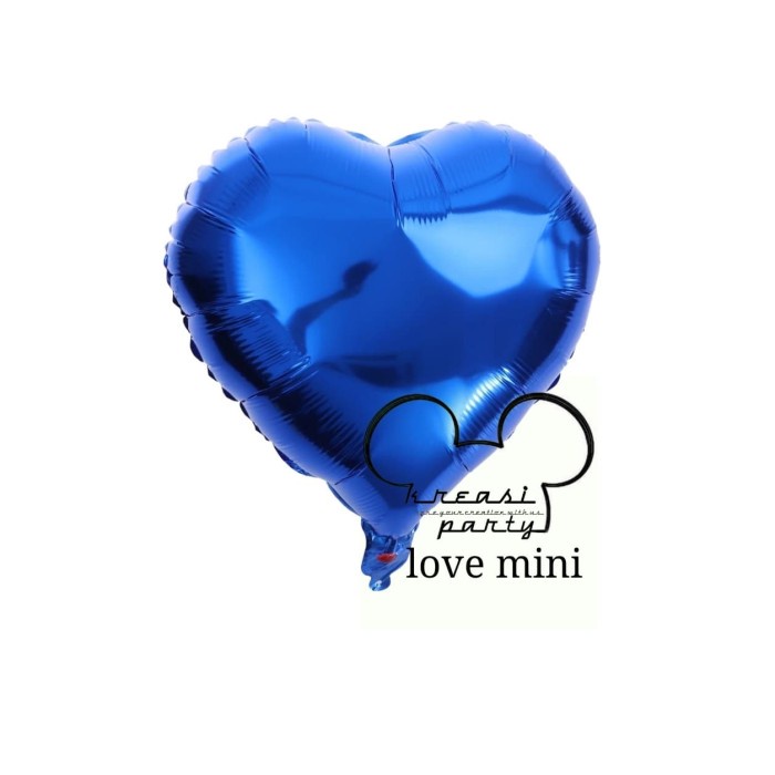 Jual Balon Love Mini / Balon Love Biru / Balon Foil Love / Bqlon Hati ...
