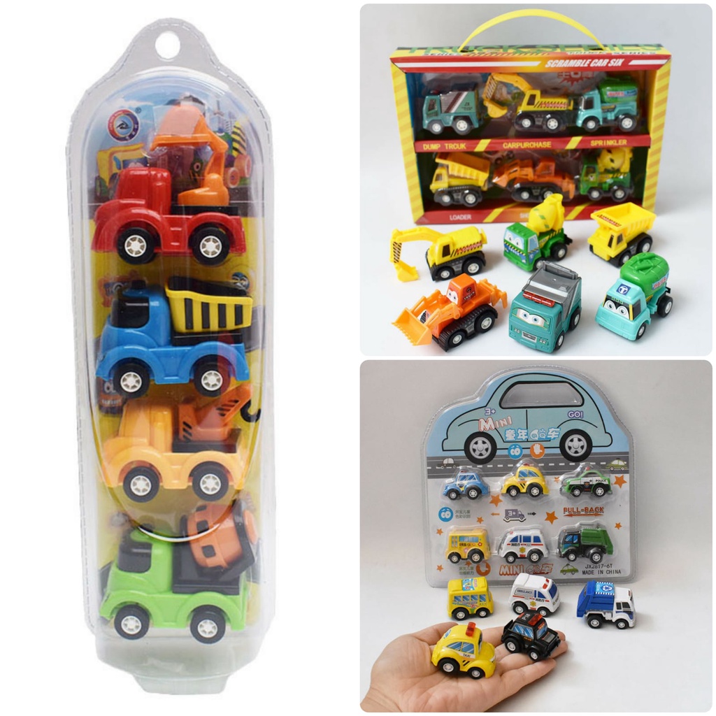 Jual Mainan Mobil Mobilan Anak Anak Truk Buldoser Crane Pick Up Mainan ...