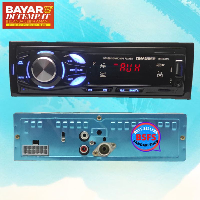 Jual TAPE Audio 12 VOLT Tip Mobil Bluetooth Tipe Head Unit Single Din ...