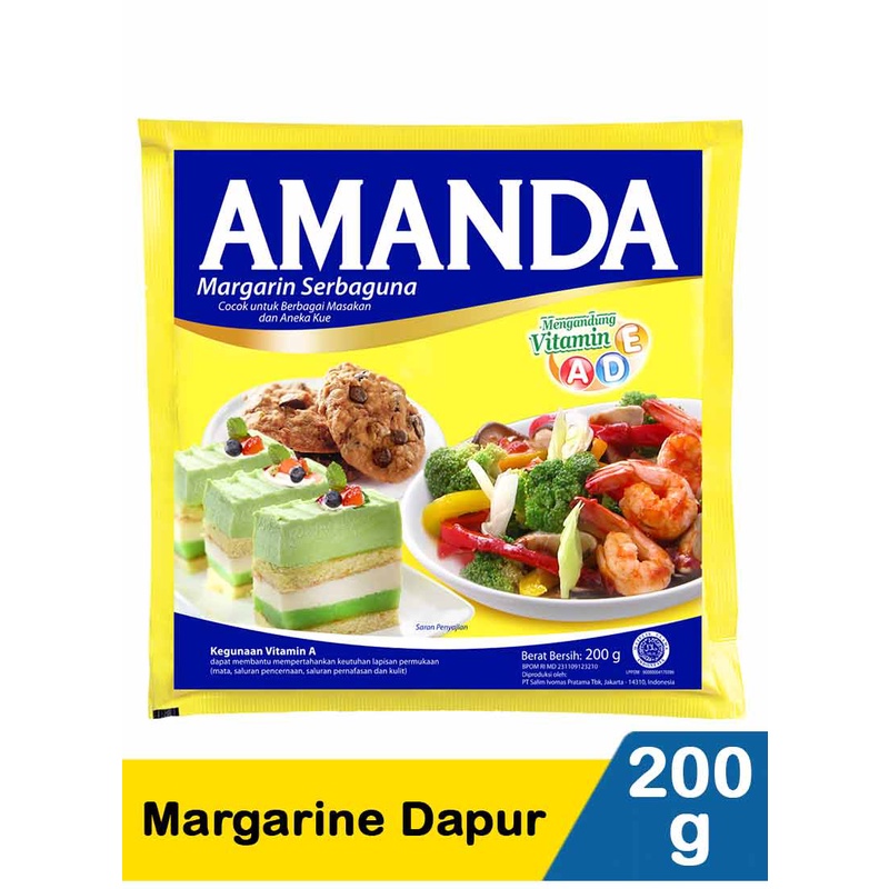 Jual Margarine Amanda / Margarin Amanda / Mentega Amanda 200 gram ...