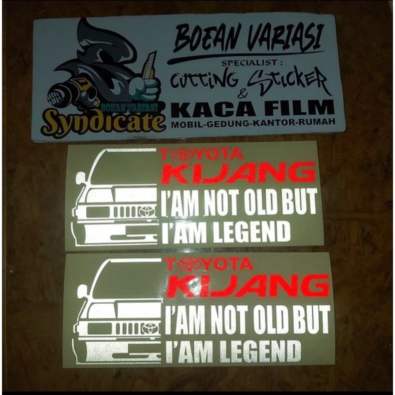 Jual Cutting sticker toyota kijang sticker i am not old but i am legend ...