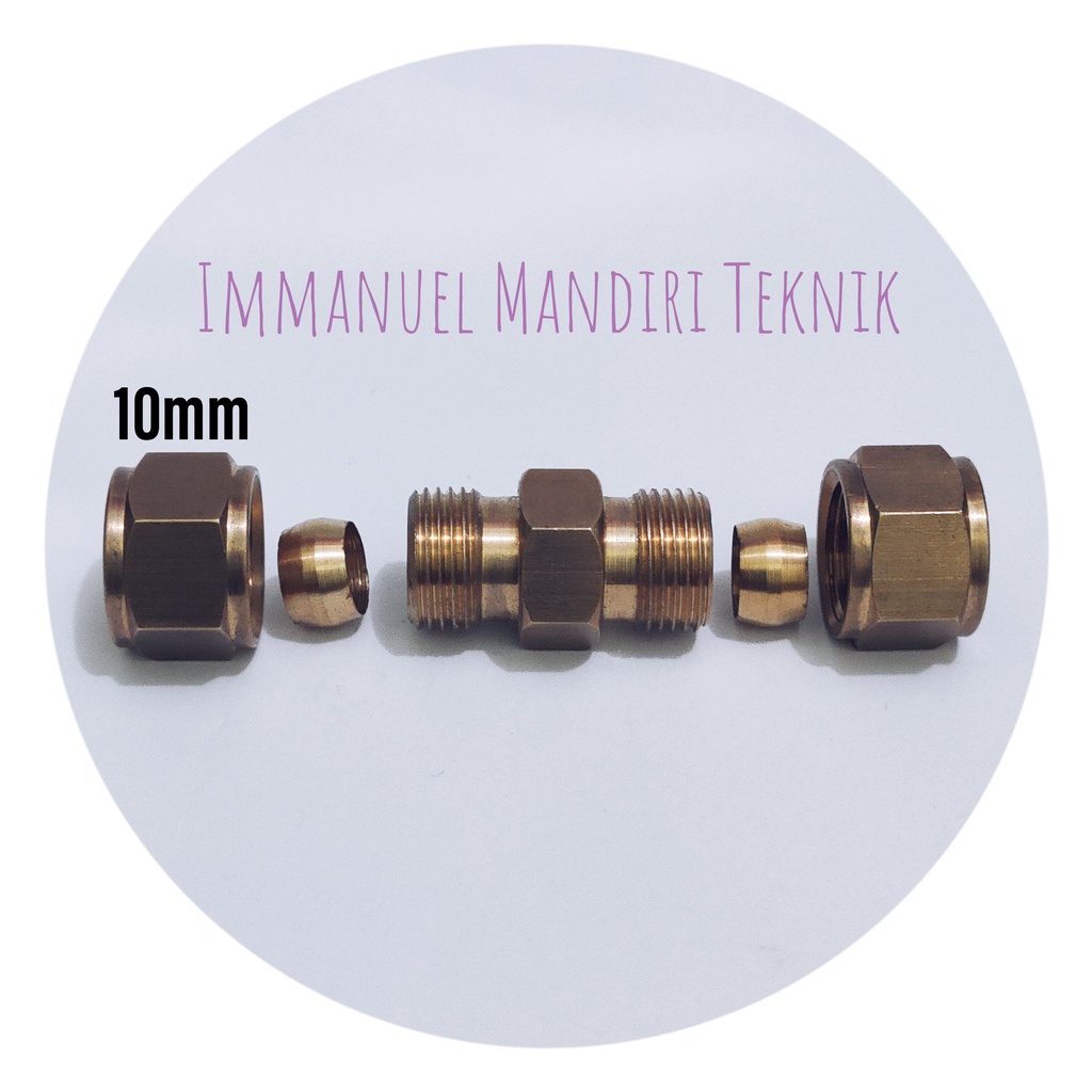 Jual Union Connector Kuningan 10mm / Nepel Pipa Tembaga Ring / Cincin 10mm | Shopee Indonesia