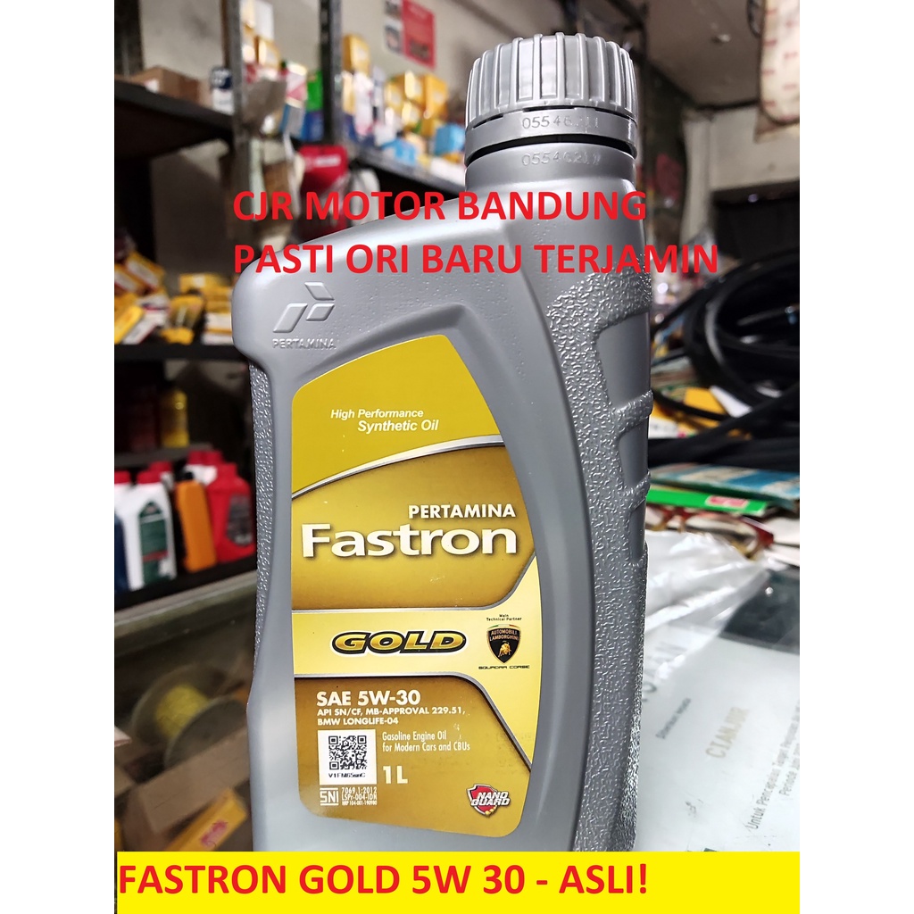 Jual Pertamina FASTRON GOLD SAE 5W 30 API SN Botol 1L oli mobil turbo ...