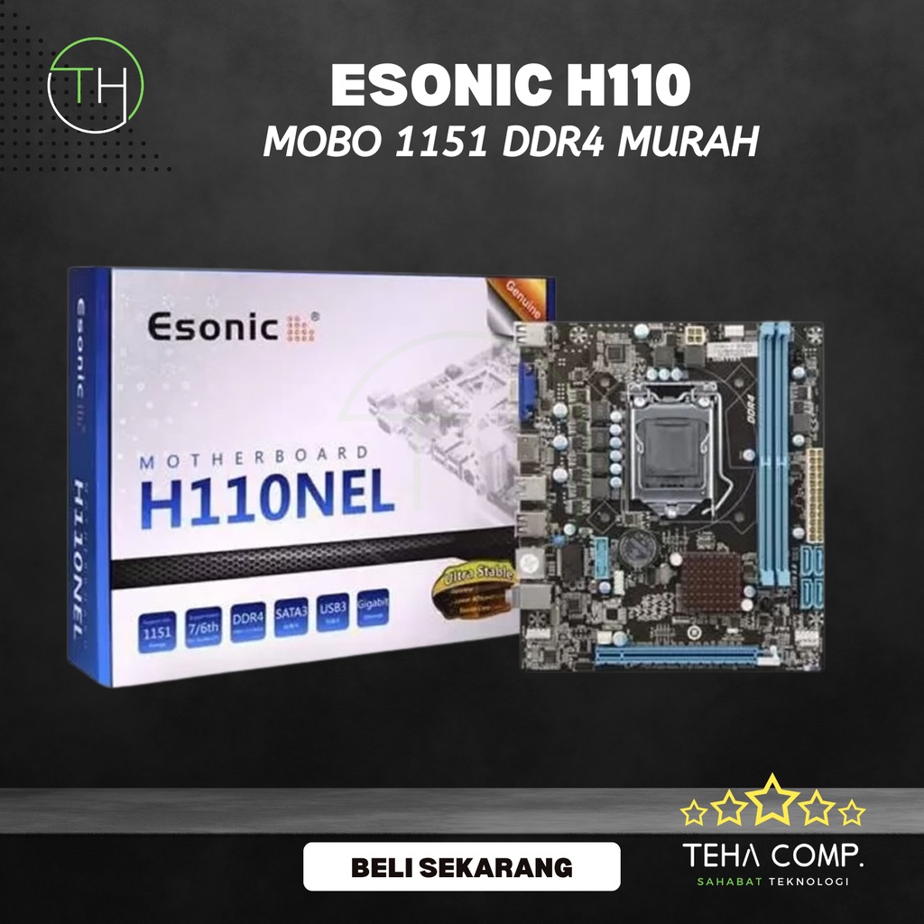 Jual Motherboard H110 Soket 1151 Mainboard DDR4 Core i Mobo Gen 6 7 8 ...
