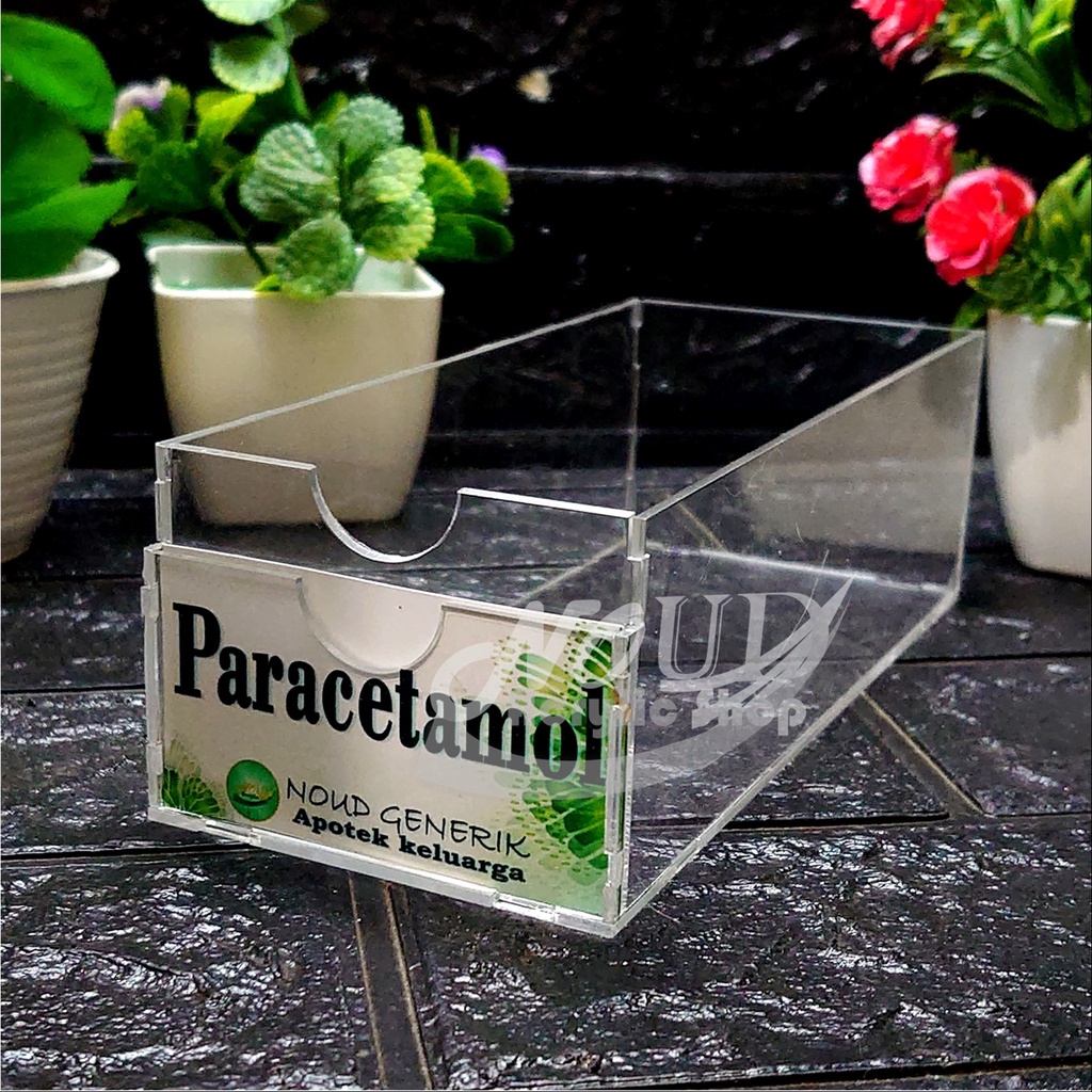 Jual Akrilik Tempat Obat / Display Obat Di Apotek / Kotak Obat Etalase ...