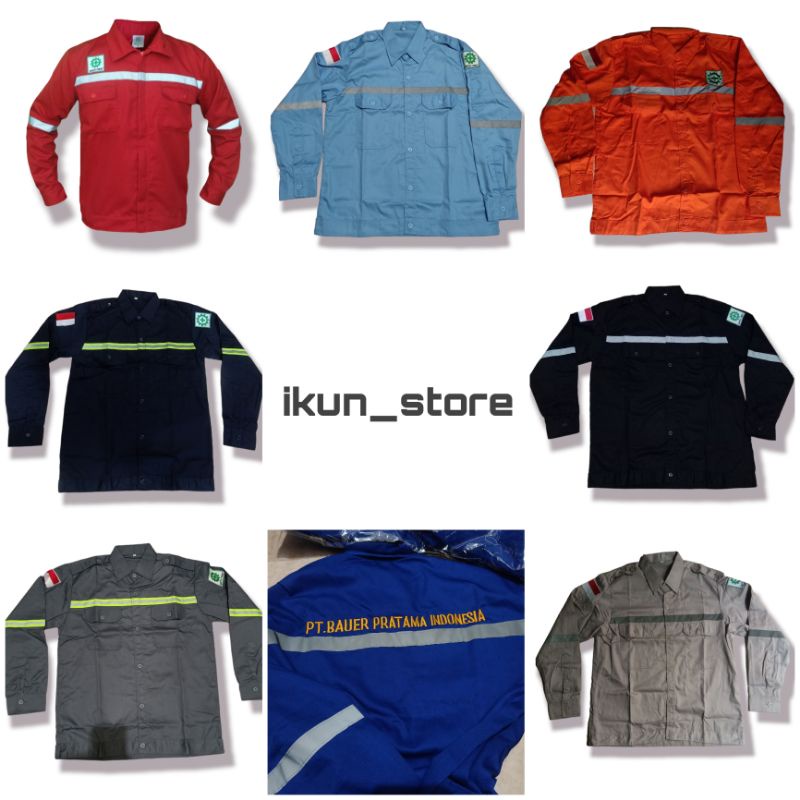 Jual SERAGAM KERJA ATASAN WEARPACK PROYEK PDH SAFETY | Shopee Indonesia