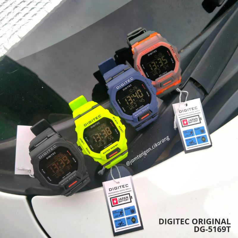 Jual Jam Tangan Pria Digitec Digital Original DG-5169T | Shopee Indonesia