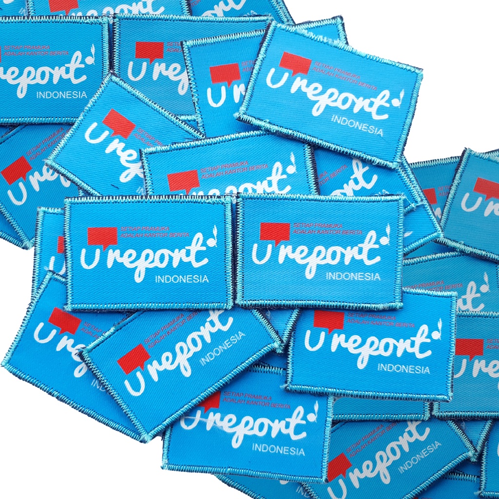 Jual Tiska U Report Pramuka DTF lis bordir Ureport | Shopee Indonesia