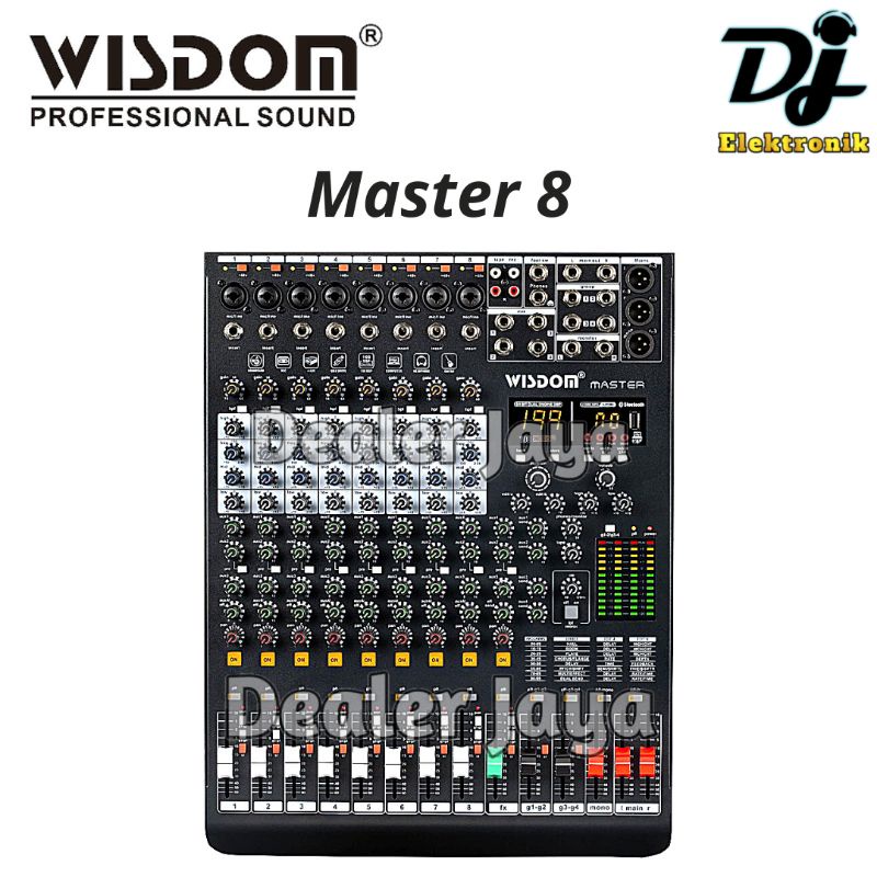 Jual Mixer Analog Wisdom MASTER 8 / MASTER8 - 8 channel | Shopee Indonesia