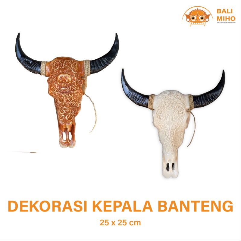 Jual Dekorasi Dinding - Patung Kepala Banteng - Patung Banteng - Patung ...
