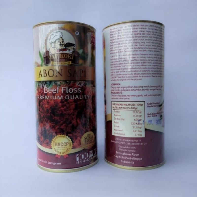 Jual Abon Sapi Cap Koki kemasan tabung 100gr | Shopee Indonesia