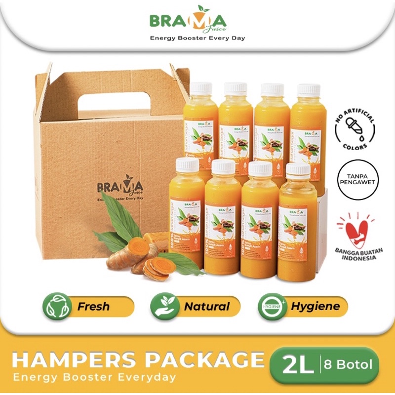 Jual Kunyit Asam 2 liter | jamu kunyit asam | hampers jamu | Shopee Indonesia