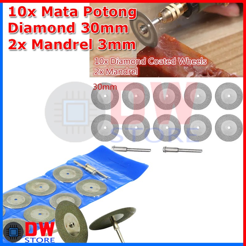 Jual Mata Potong Diamond Mini Cutting Disc Grinder Gerinda Drill 30mm ...