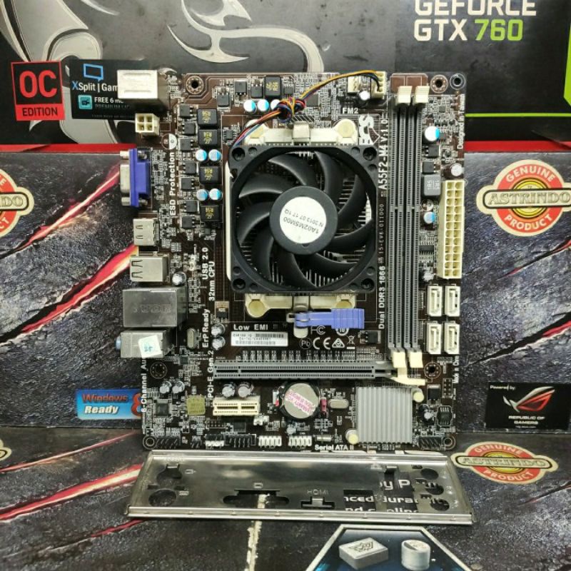 Jual Motherboard AMD ECS Socket FM2 Processor AMD APU A8-5600k DDr3 ...