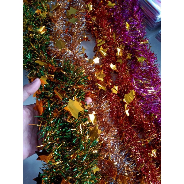 Jual Slinger / Tinsel / Kerlap-Kerlip Natal Bintang | Shopee Indonesia