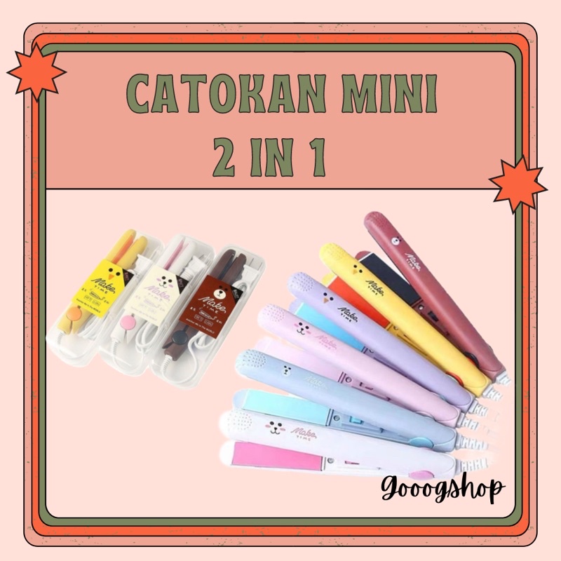 Jual Catokan Mini Alat Catok Mini 2in1 Curling Iron Catok Curly Catok ...
