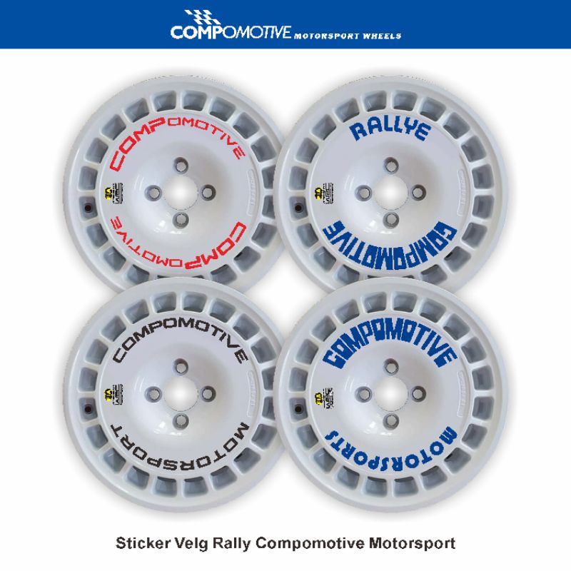 Jual stiker sticker velg compomotive motorsport rally | Shopee Indonesia